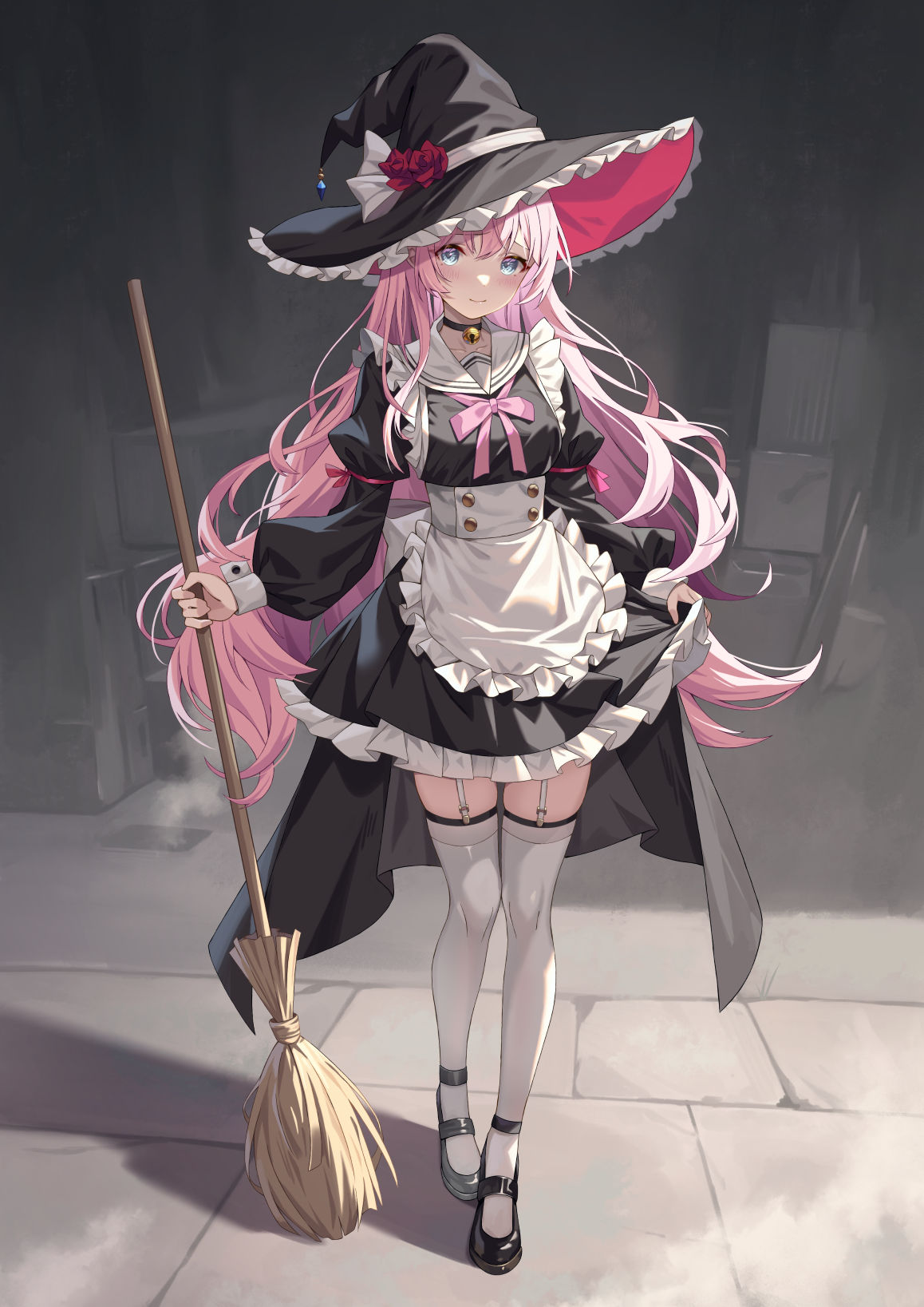 calder (pixiv3698273) epic7 tenebria (epic7) maid stockings thighhighs witch | #1094958 | yande.re